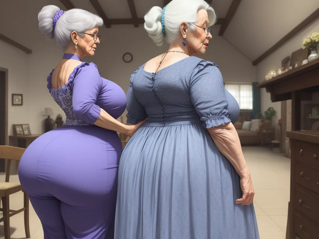 1080p Image Granny Herself Big Booty Bending