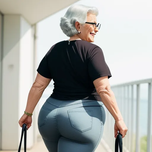 8k Pics Granny Showing Her Big Booty Tight Legggings