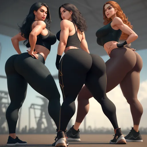 Ai Creates Image A Group Of Big Ass Latinas Grabbing Their Asses