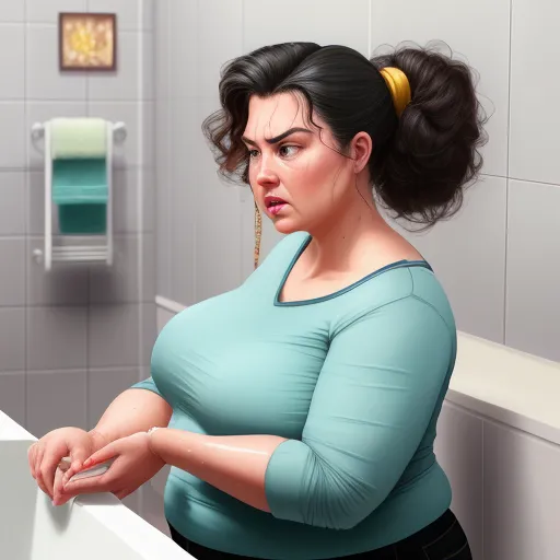 Convert Image A Women Who Having Big And And She Is 32 And