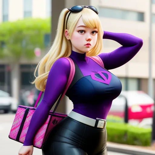 Ai Created Image Thicc Gwen Stacy From Earth 65 Bento Over