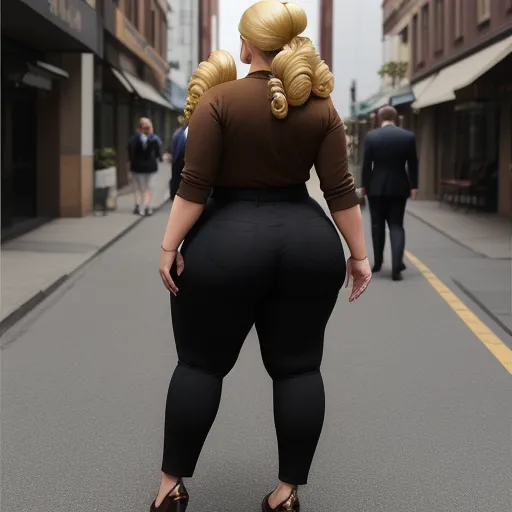Ai Image Generator Big Booty Granny In Tight Pants Full Body