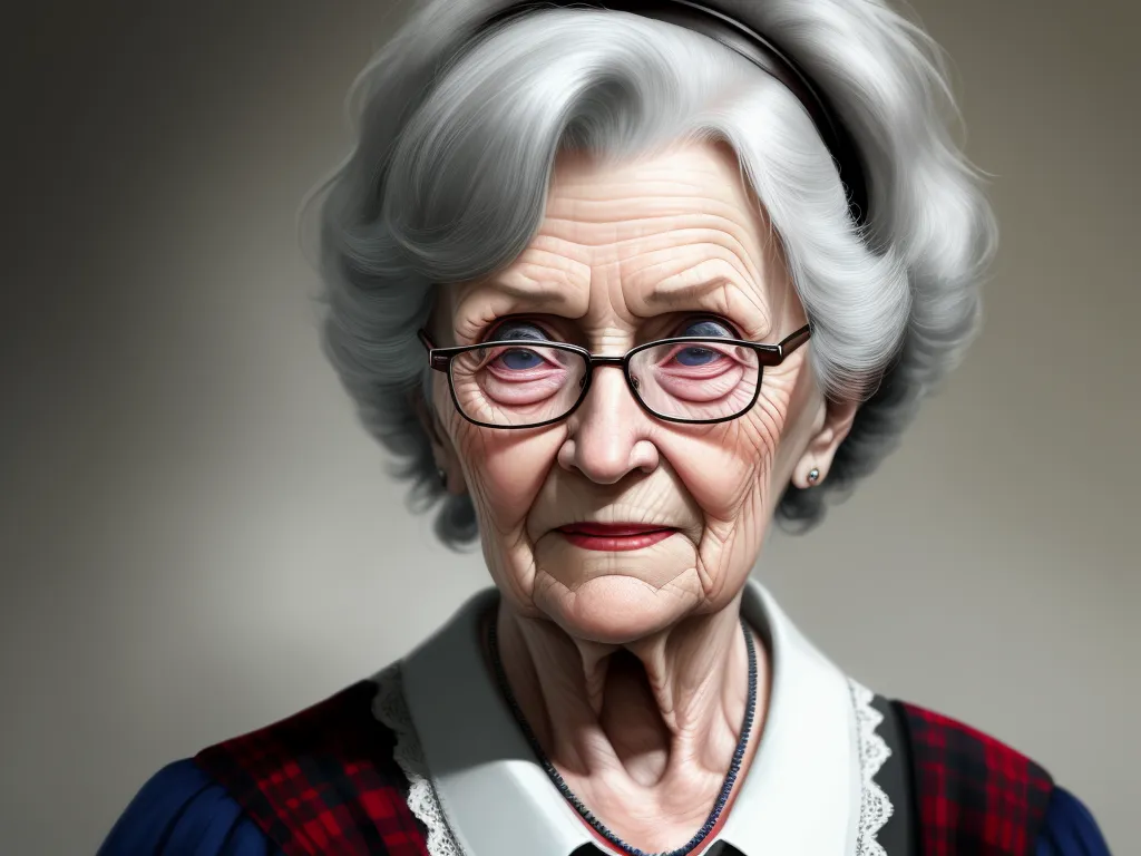 Ai Image Modifier Granny Showing Her Big Full