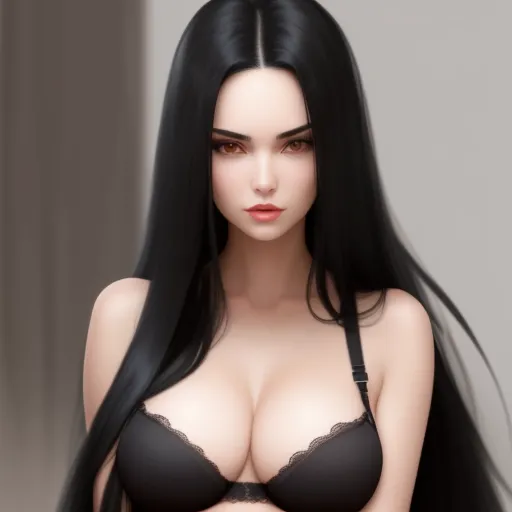 Best Ai Image Software Beautiful Girl With Long Black Hair And Perfect