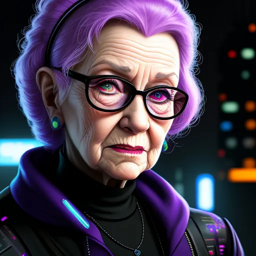 Convert Image To 4k Resolution Granny Showing Her Big