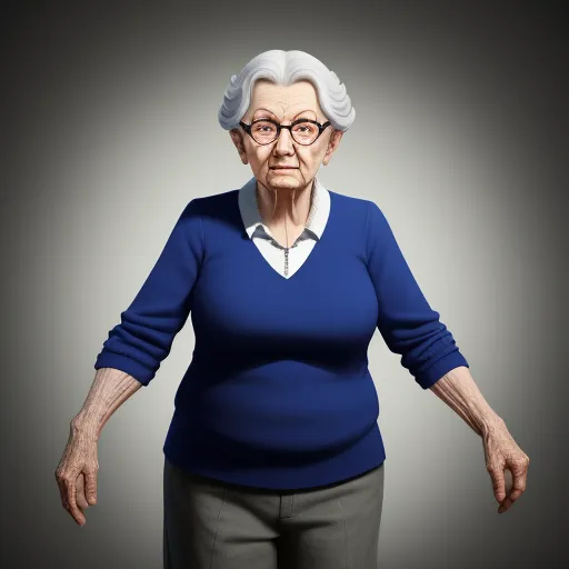Convert Image To 4k Resolution Granny Showing Her Big Rear