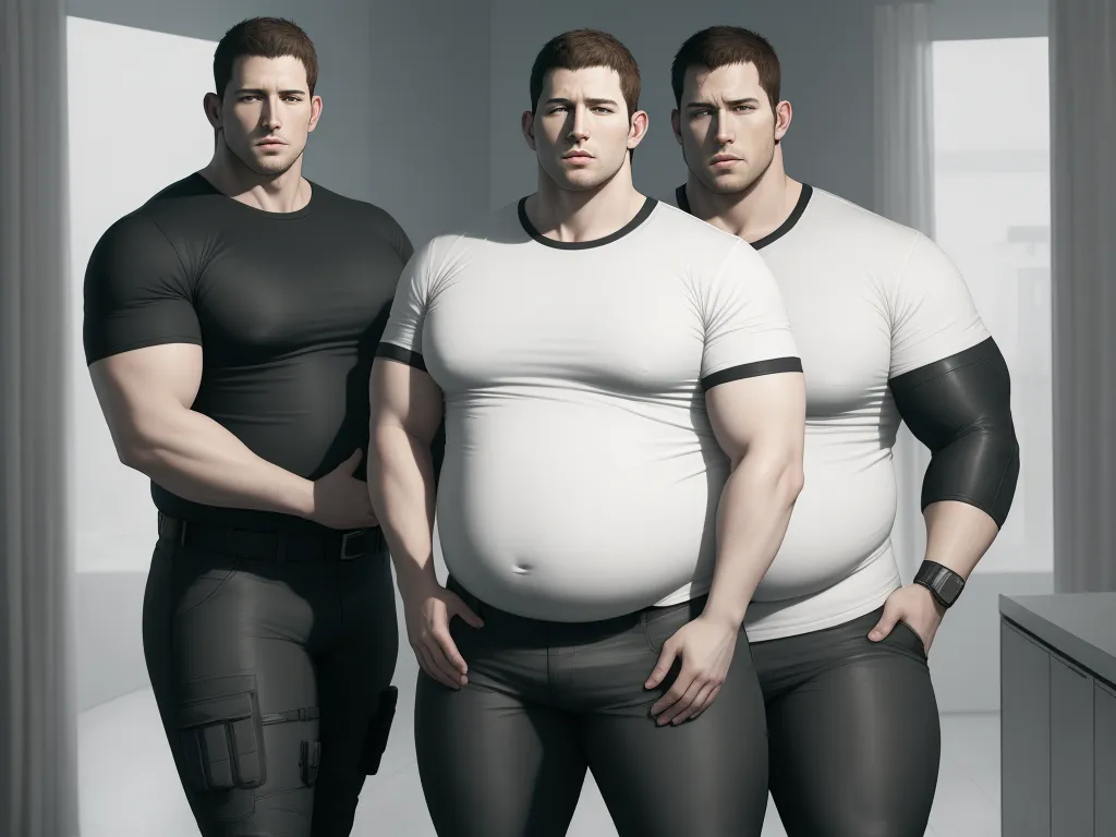 Ai Image Enhancer Dadbod Chris Redfield And Leon Kennedy In Tight