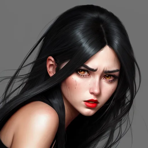 Image Ai Woman Sucker Her Beautiful And Her Hair Is Black