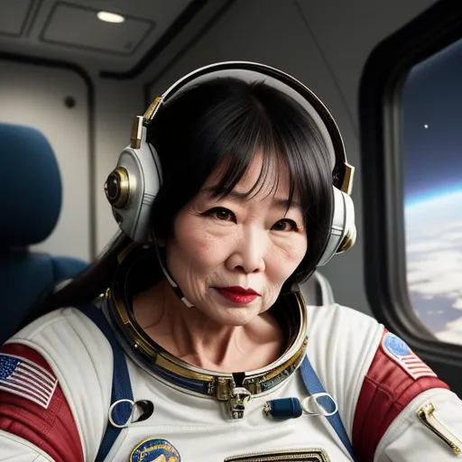 High Def Pictures Sexy Gilf Astronaut Humongous Cleavage Bend