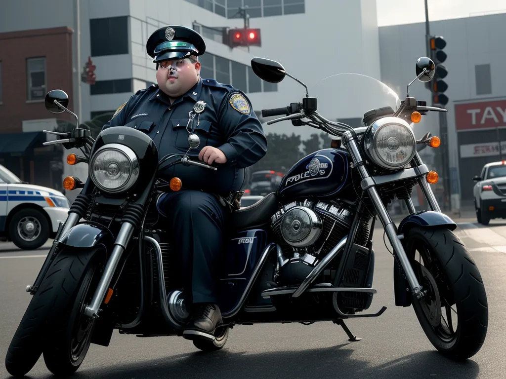 higher quality picture converter: Rob is an obese traffic cop. He's in ...