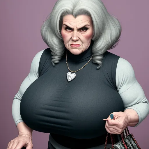 Image Convertor Gilf Huge Sexy Serious Giant Granny With A