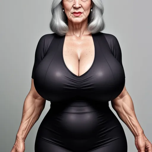 Low Quality Picture Gilf Huge Serious Sexy Huge Granny With A