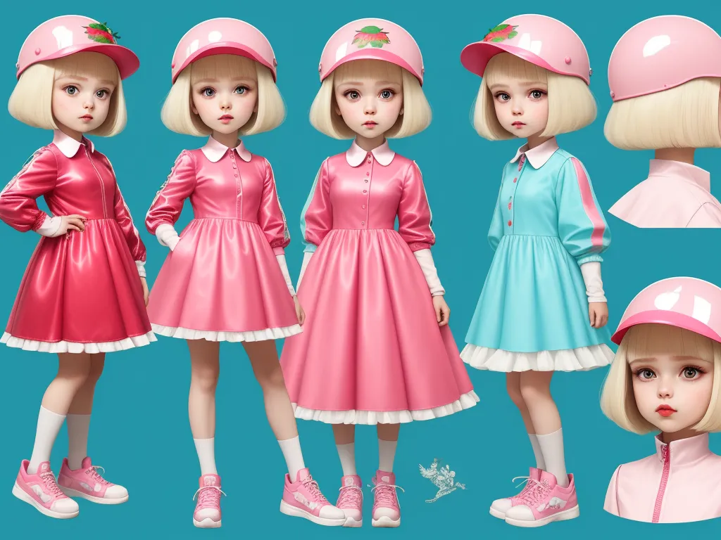 turn photo to 4k: model Sheet, children, child, woman,