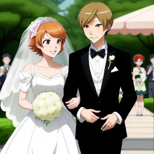 transform picture: Yosuke Hanamura and Chie Satonaka's wedding