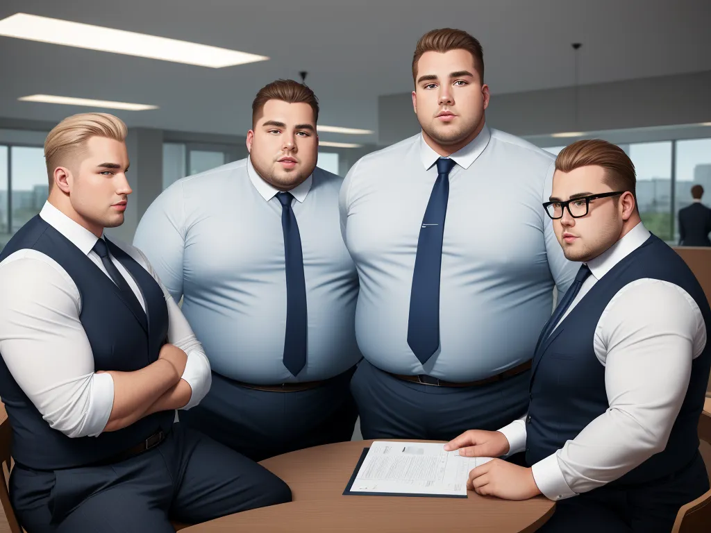 turn an image into high resolution: Four huge obese Swedish men ...