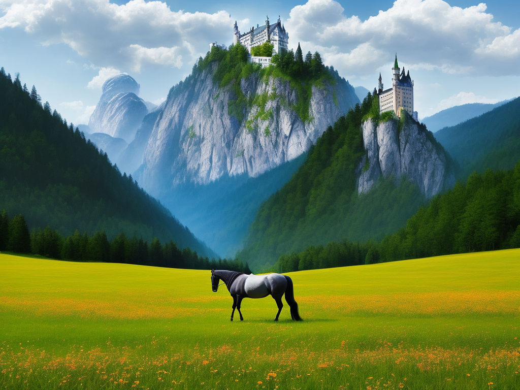 High Resolution Image Converter A Huge Horse With A Pretty Head And Wings On Its