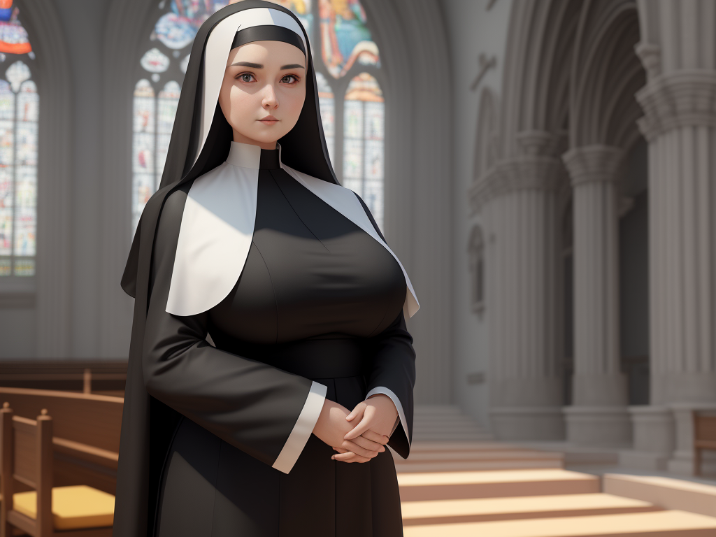 Générateur Dart Ai à Partir Dun Texte Beautiful Young Teen Sexy Nun Uniform Huge Big Img