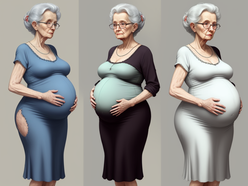 Best Photo Enhancer Ai Heavily Maternity Belly Elderly Granny Side