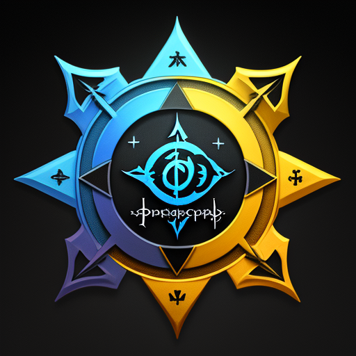 a.i. pictures: Discord symbol of shapes with sorcery medieval