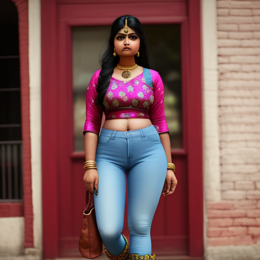 Ai Makes Images Full Size Indian Girl In Tight Jeans And Boots