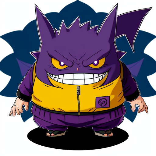 convert small image to large: Gengar and Naruto