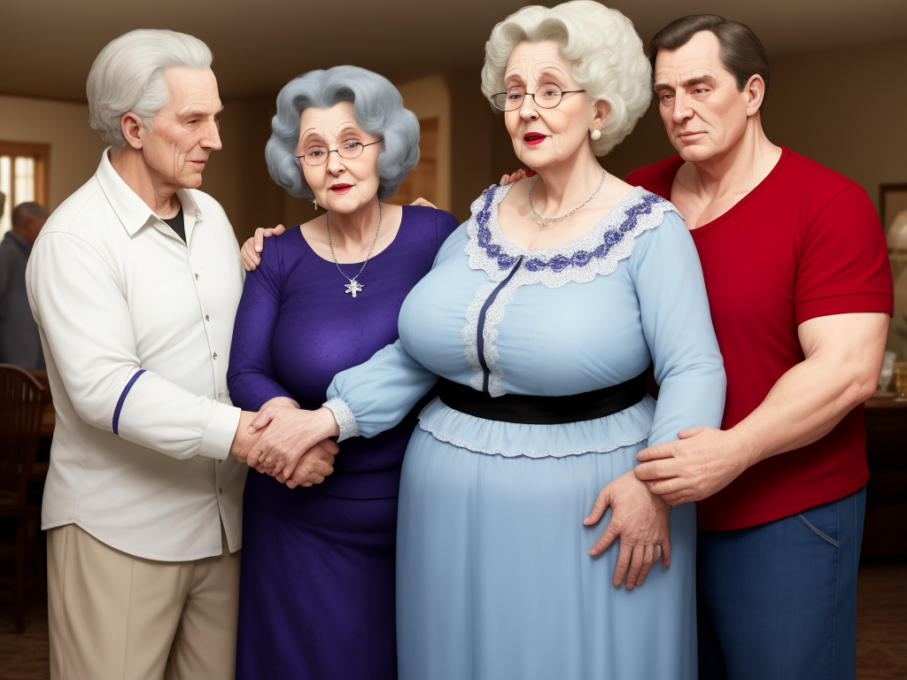 Image Size Converter Granny Herself Big Saggy Her Husband Touching