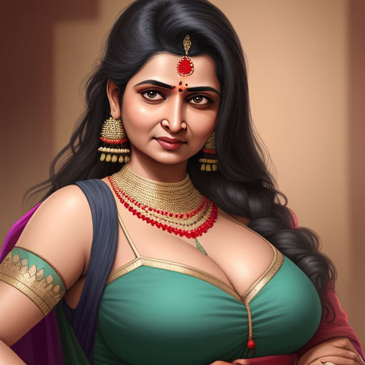 Turn Photo To 4k Indian Mom Big Cleavage