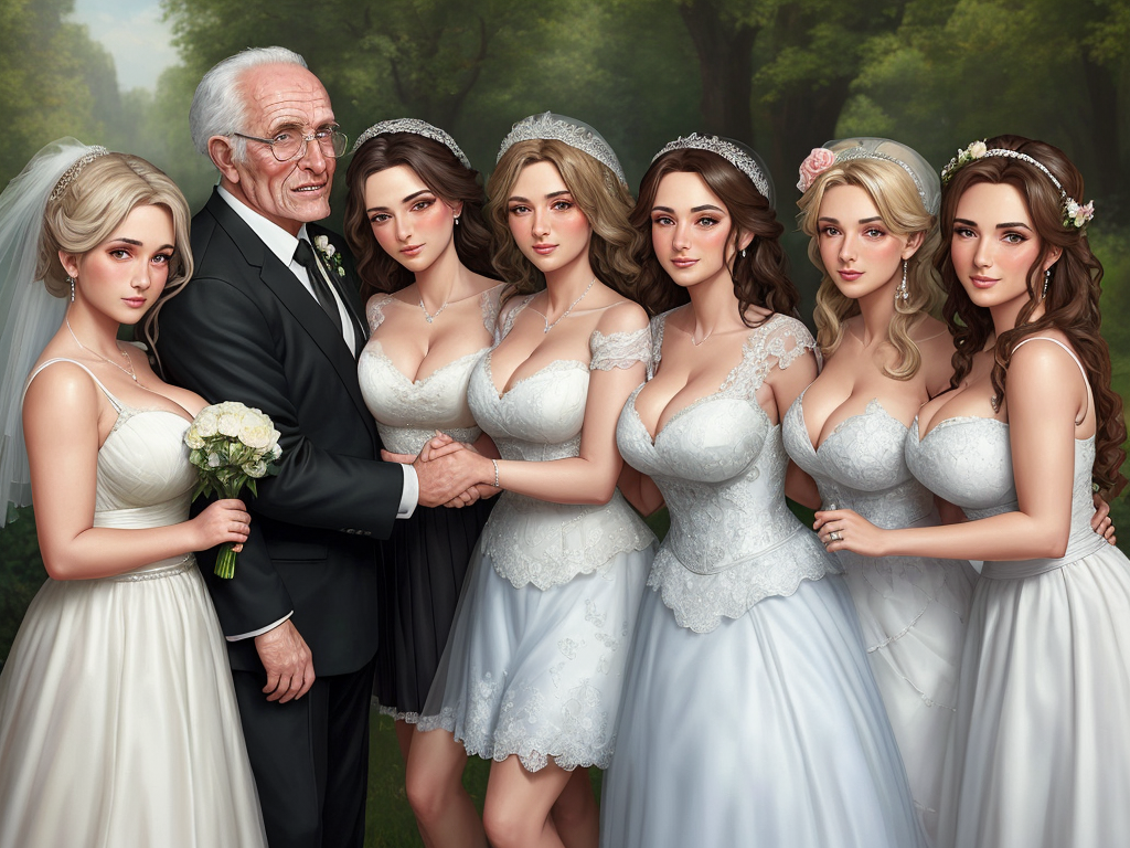Make Photo Higher Quality Old Man Marries Four Beautiful European Women make-photo-higher-quality-old-man-marries-four-beautiful-european-women