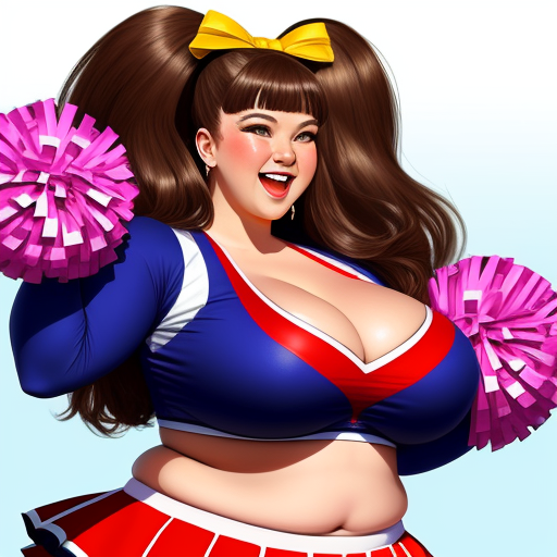 Ai Art Generator From Text Mega Bbw Cheerleader 40 Years Old Giants Tits Img