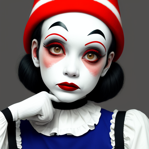 Ai Art Generator From Text Nude Mime Girl Img