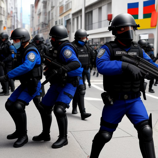 AI Art Generator aus Text siete enanos vestidos de policia ...