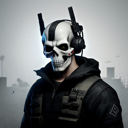 turn an image into high resolution: Ghost call of duty, simon riley ...