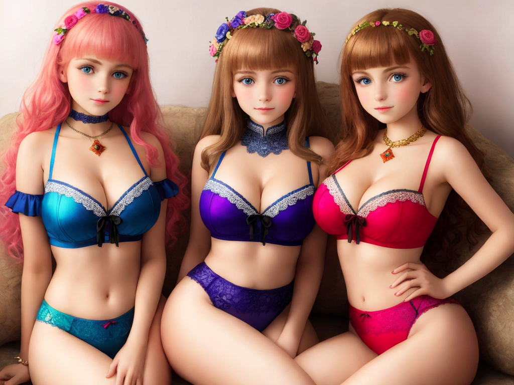 Ai Image Upscaler Two Russian Girls With Huge Boobs In Colourful
